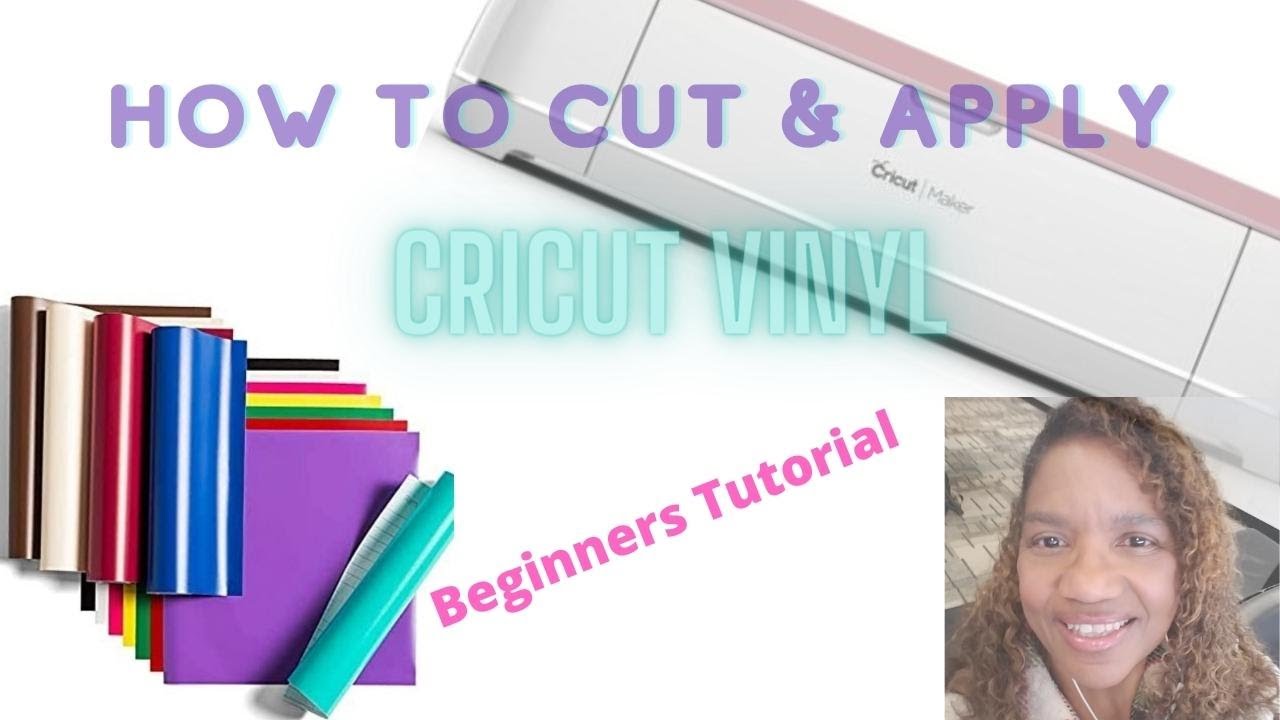 How To Cut Apply Cricut Vinyl Beginners Tutorial Youtube