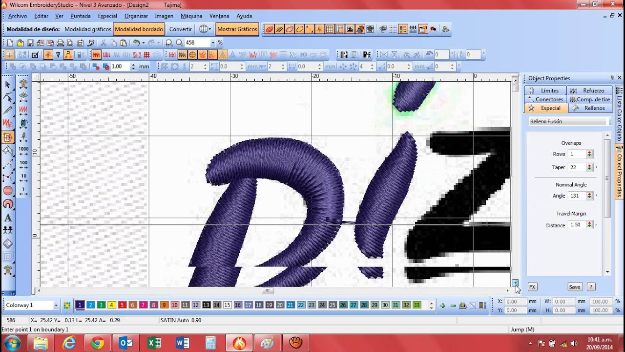 Dibujar Letras Con Entrada D En Wilcom Embroidery Studio Nivel 3 Youtube