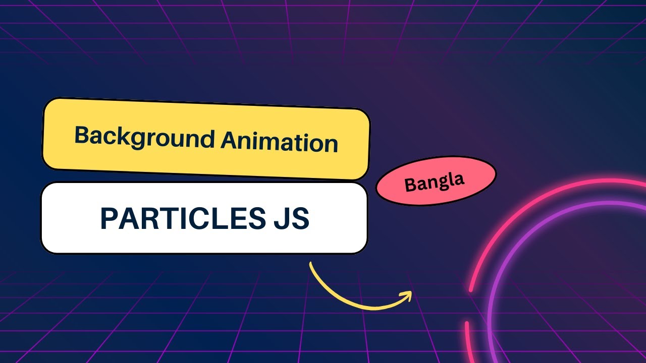 Background Animation Using Particles Js Library Youtube