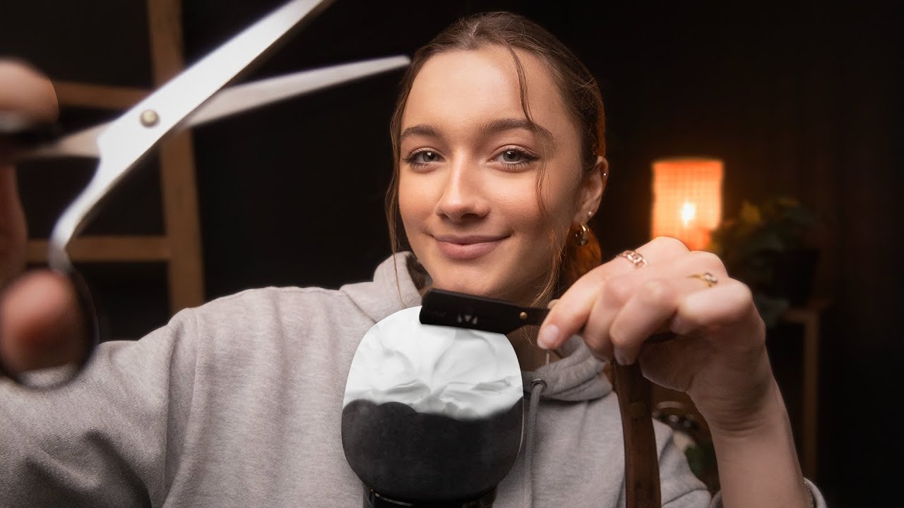 Barbershop Haircut Shave For Sleep Asmr Youtube