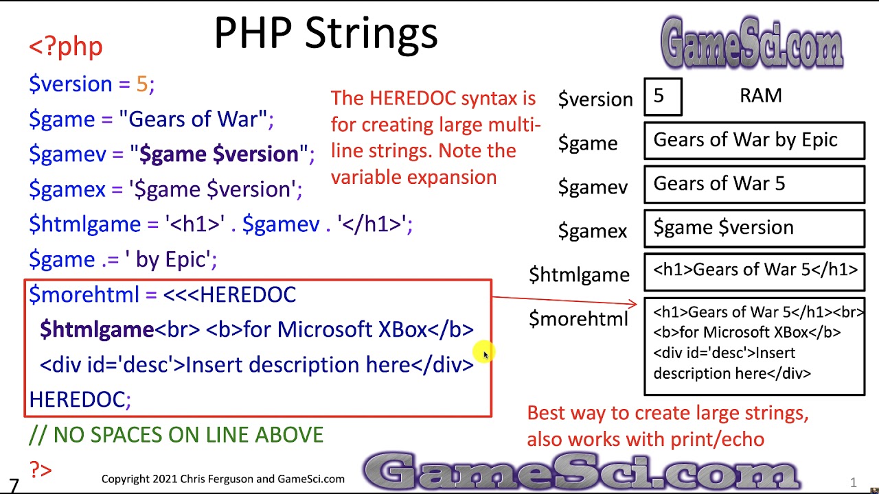 Php Lesson6 Strings Youtube