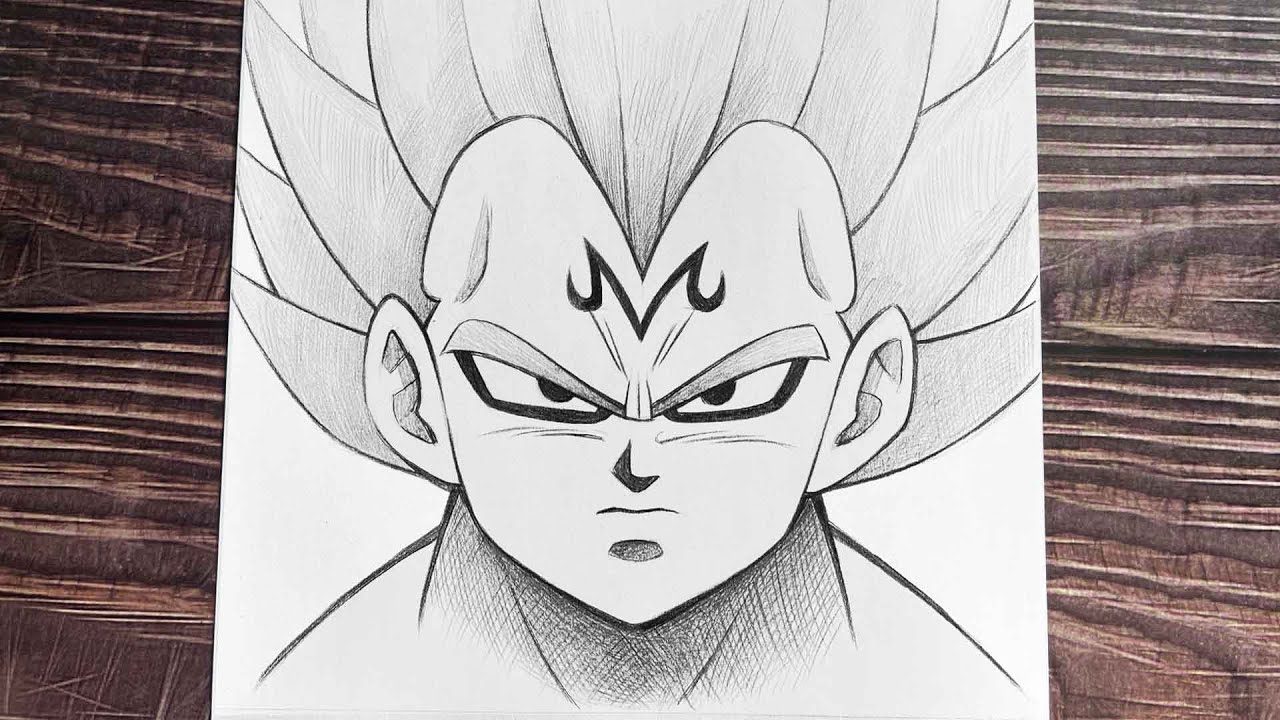 Drawing Vegeta Dragon Ball Youtube