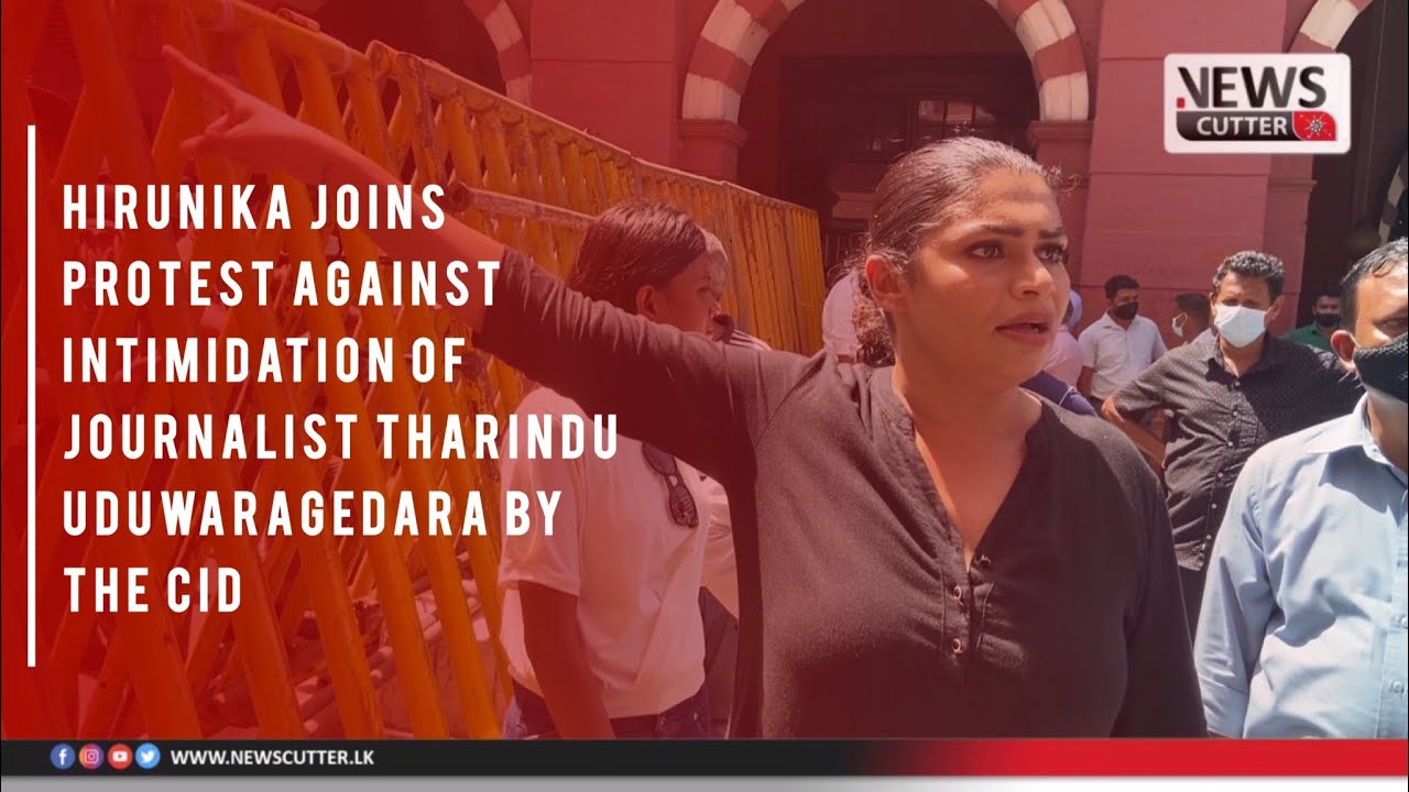 Hirunika Joins Protest Against Intimidation Of Journalist Tharindu