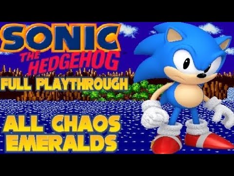 Sonic The Hedgehog 1991 Full Playthrough All 6 Chaos Emeralds