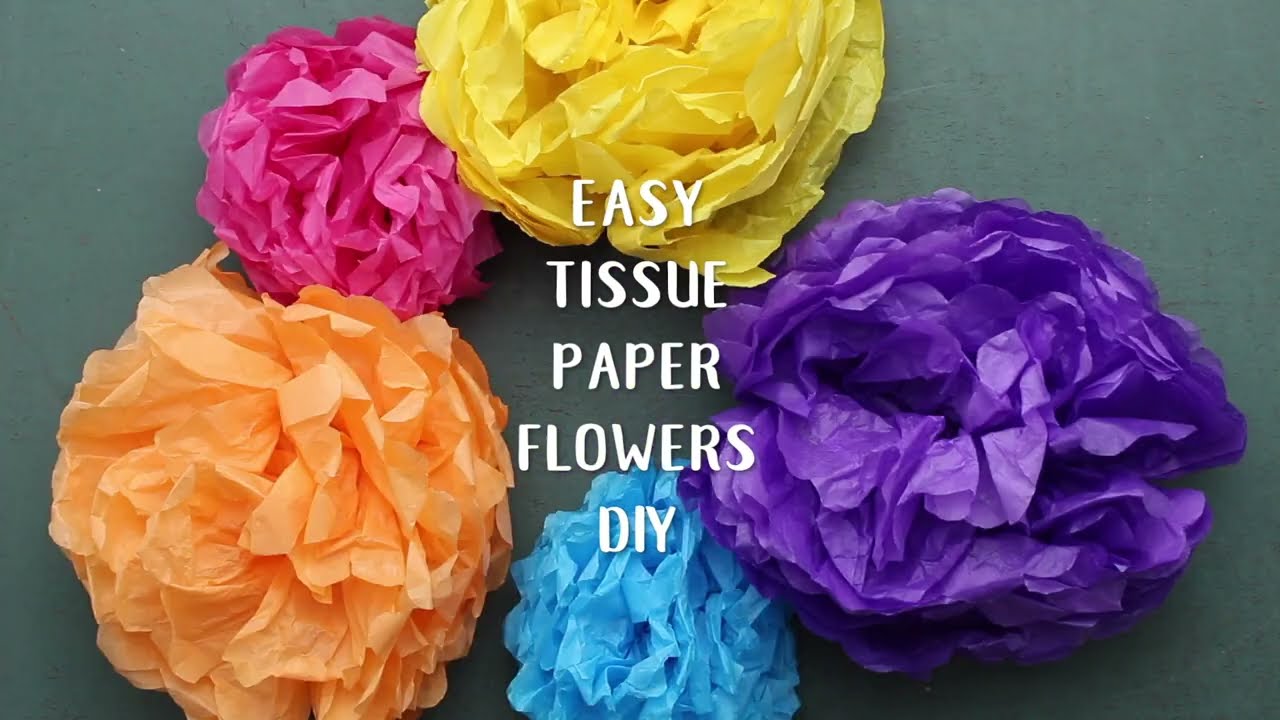 How To Make Tissue Paper Flower Super Easy Method Best Flower Site