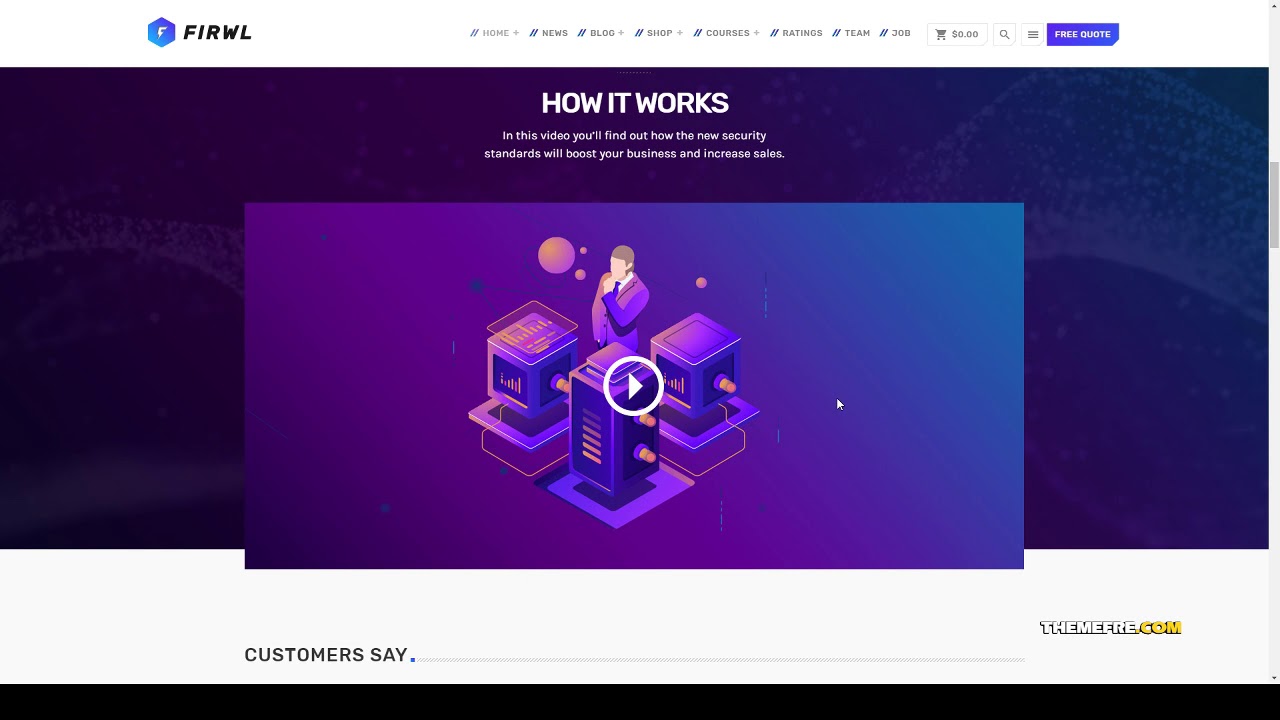 Firwl Cyber Security Wordpress Theme Youtube