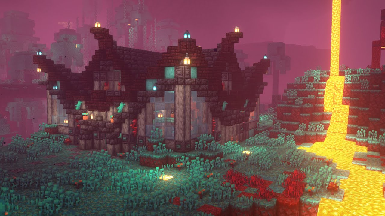 Minecraft 116 Nether Base Timelapse Tutorial World