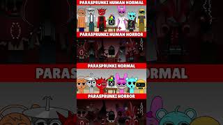 Incredibox Sprunki Parasprunki Human Normal Vs Horror Vs Parasprunki