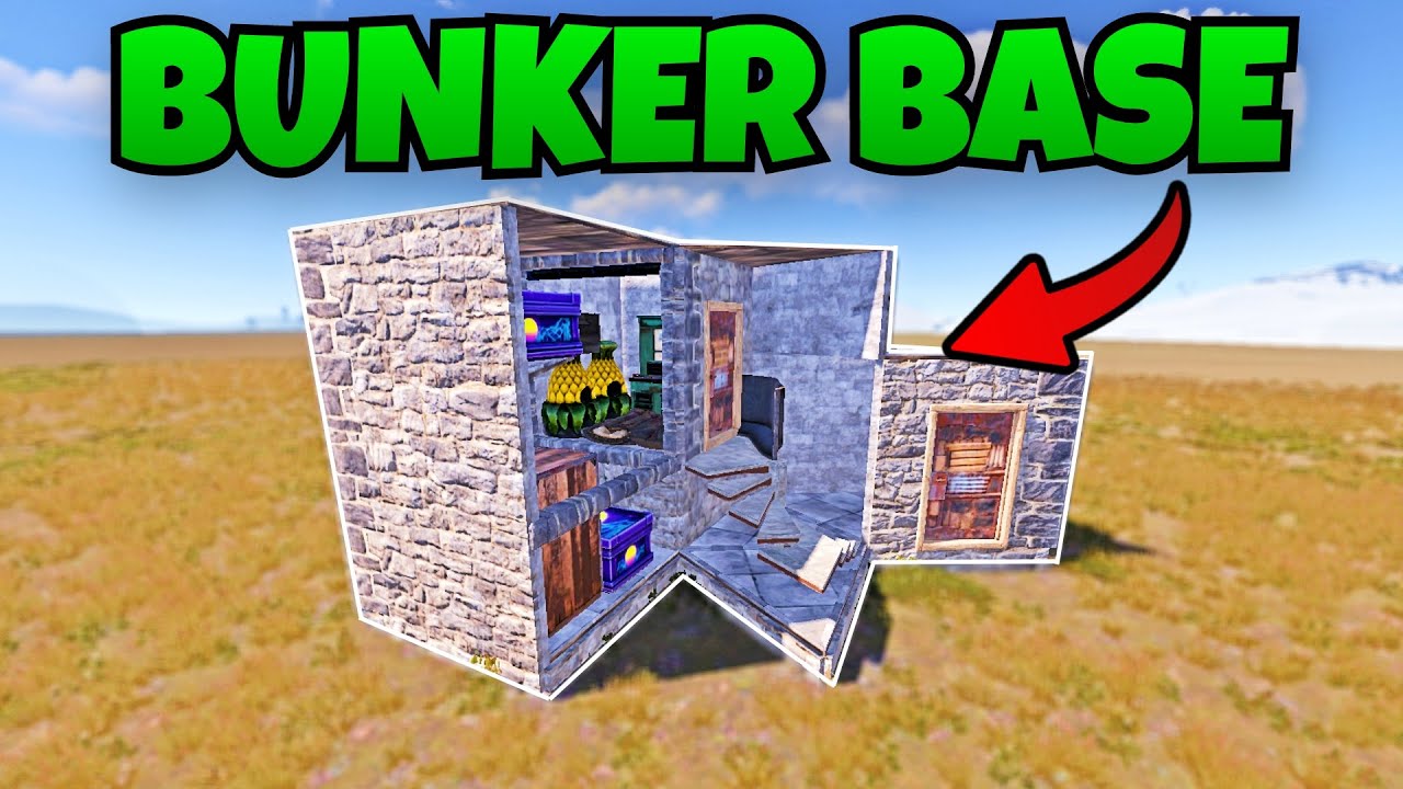 Rust Meta Bunker Base Design Anti Raid Compact Design Youtube