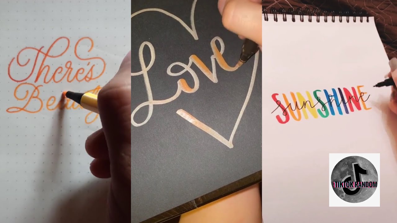 Satisfying Calligraphy Tiktok Compilation Youtube