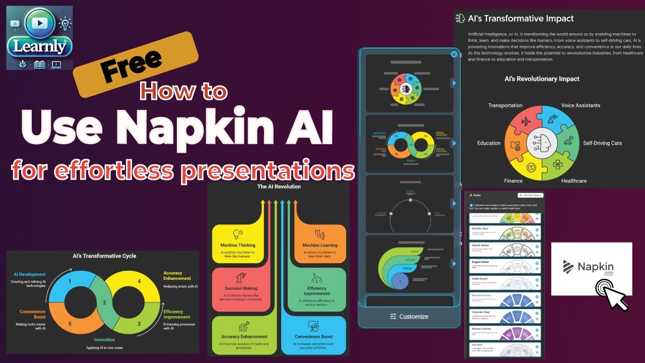 How To Use Napkin Ai For Free Visuals Designing For Presentation