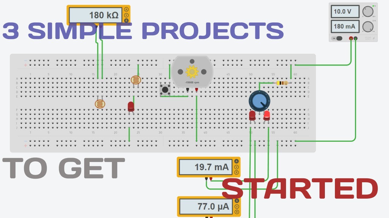 Learn Electronics 3 Simple Electronics Projects Youtube