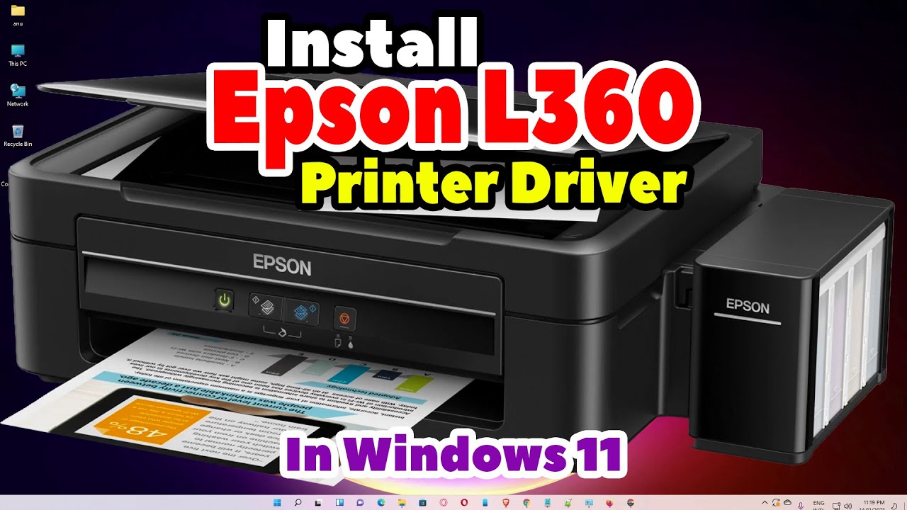 Epson L360 Printer Driver Ko Windows 11 Me Kaise Download Aur Install