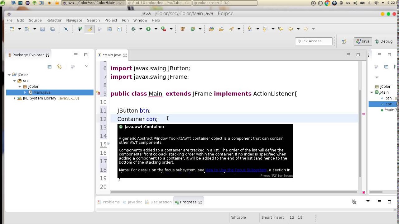 21 Java Swing Gui Jcolorchooser Youtube