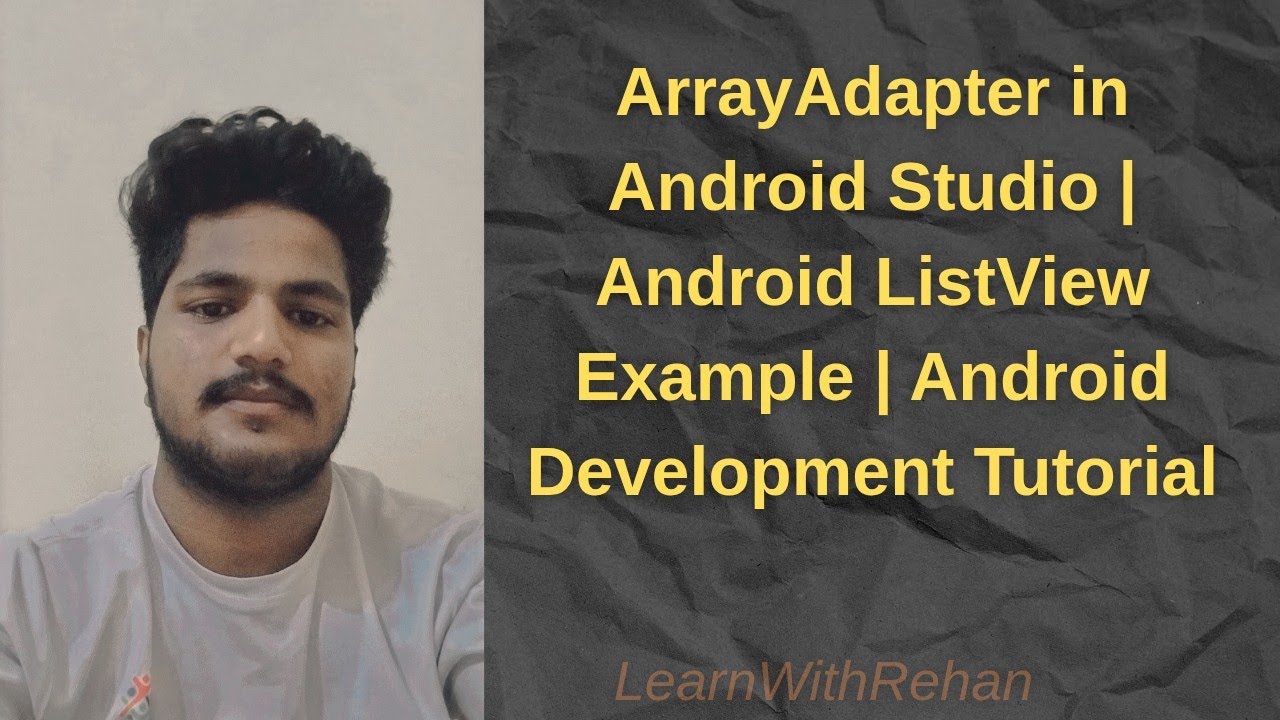 Arrayadapter In Android Studio Android Listview Example Android