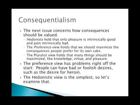 Week 2 Consequentialism Youtube