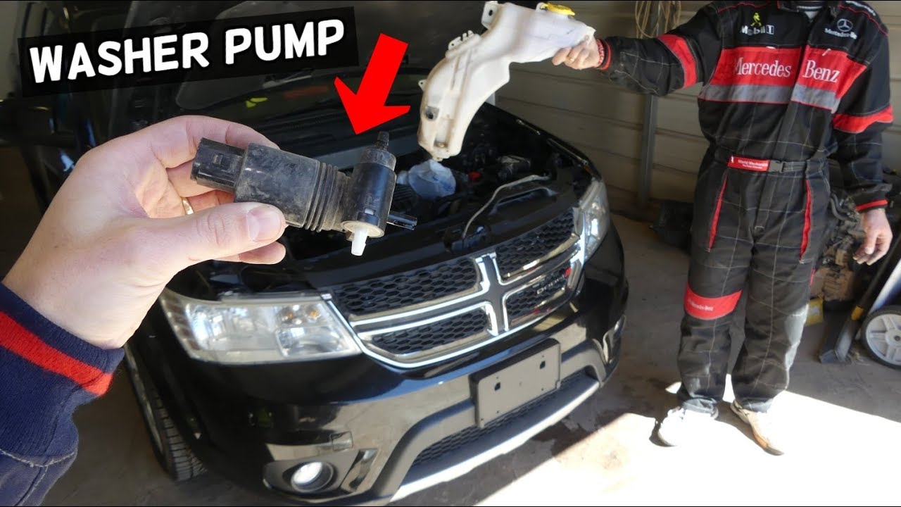 Dodge Journey Windshield Washer Pump Replacement Removal Fiat Freemont
