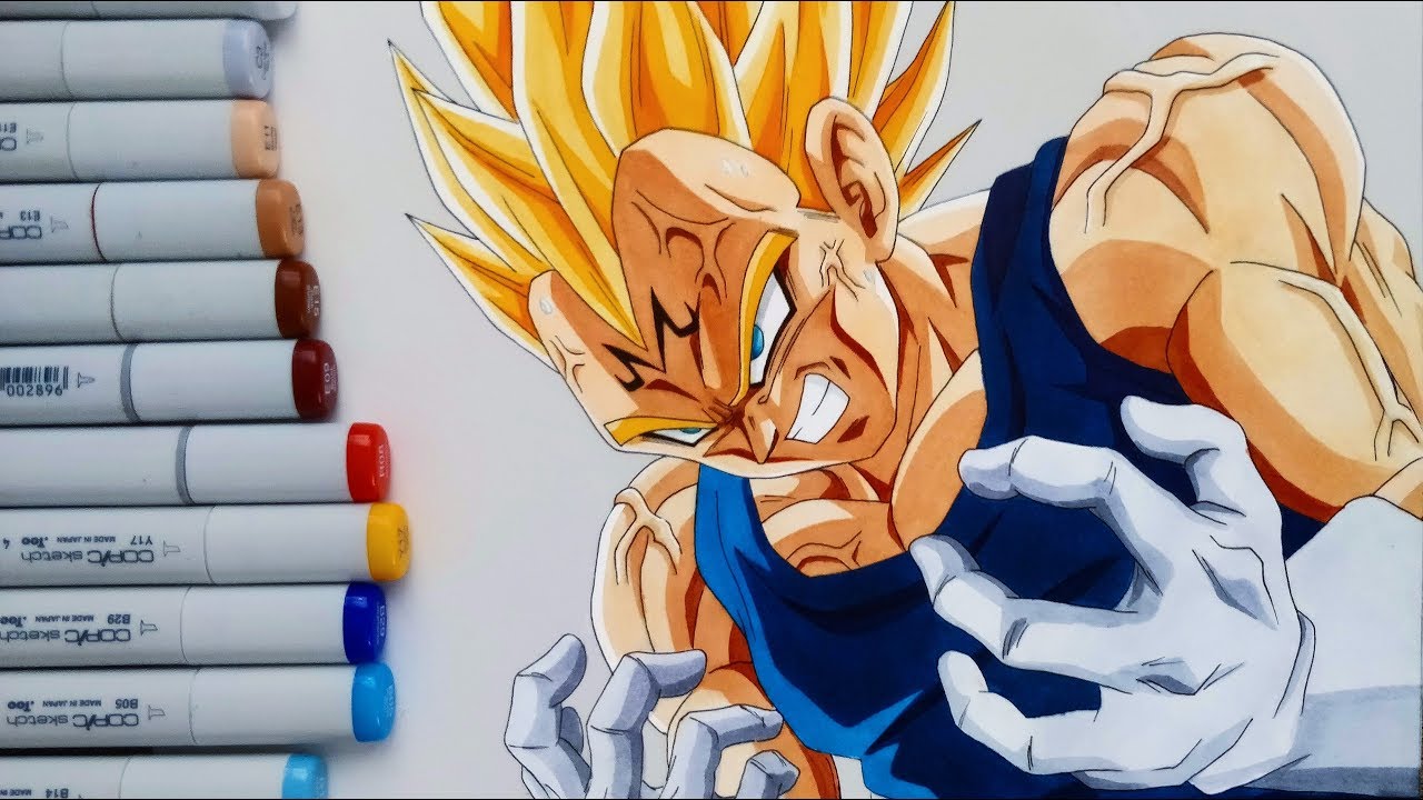 Majin Vegeta Drawing
