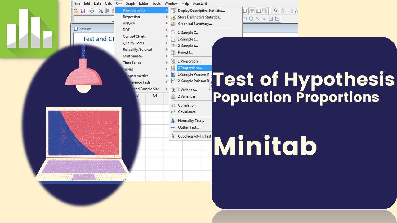 Test Of Hypothesis For Population Proportions In Minitab 1 Proportion