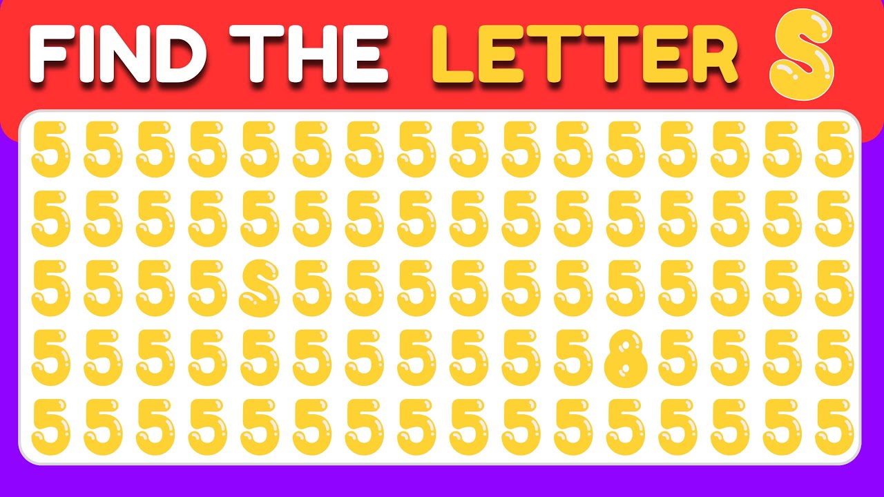 Find The Odd One Out Numbers And Letters Edition Easy Medium Hard