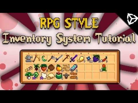 Easy Rpg Style Inventory System In Unity Tutorial Youtube