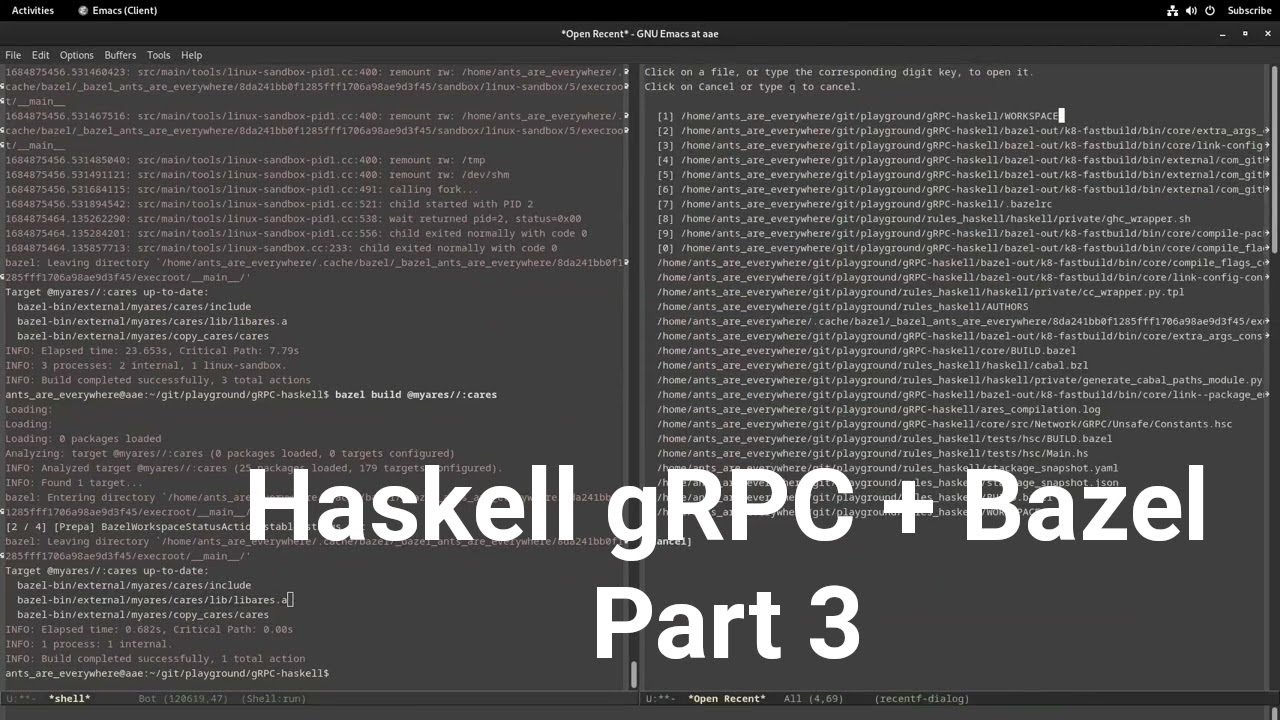 Adventures In Coding Day 5 Debugging Rules Haskell Grpc Support Youtube