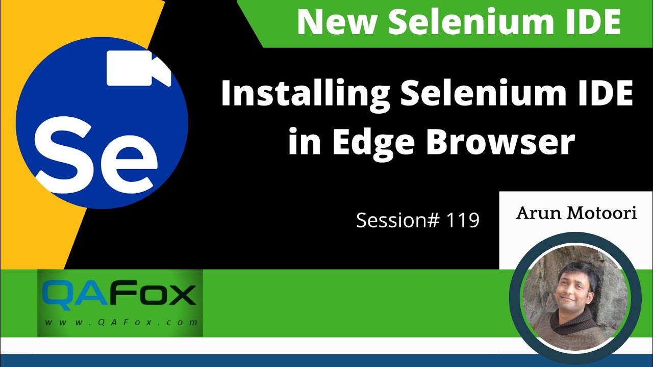 New Selenium Ide Installation In Edge Browser Part 119 Youtube