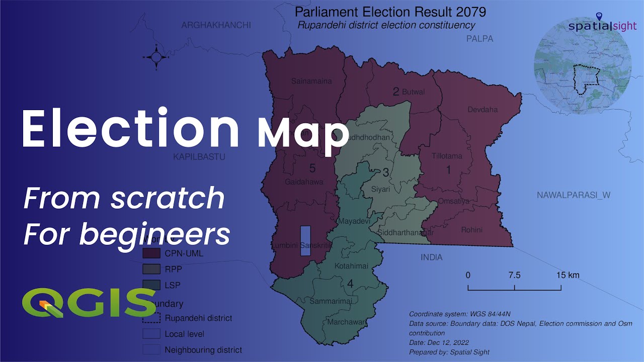 How To Make A Simple Map In Qgis Election Map Qualitative Data