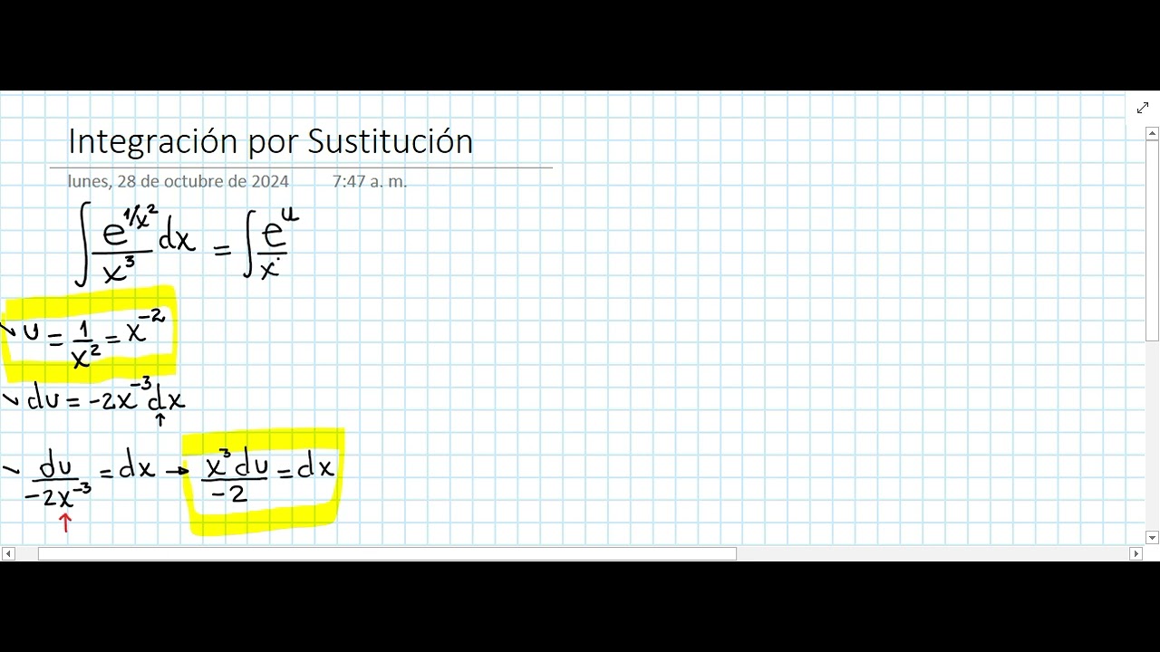Integración Por Sustitución Euler Youtube