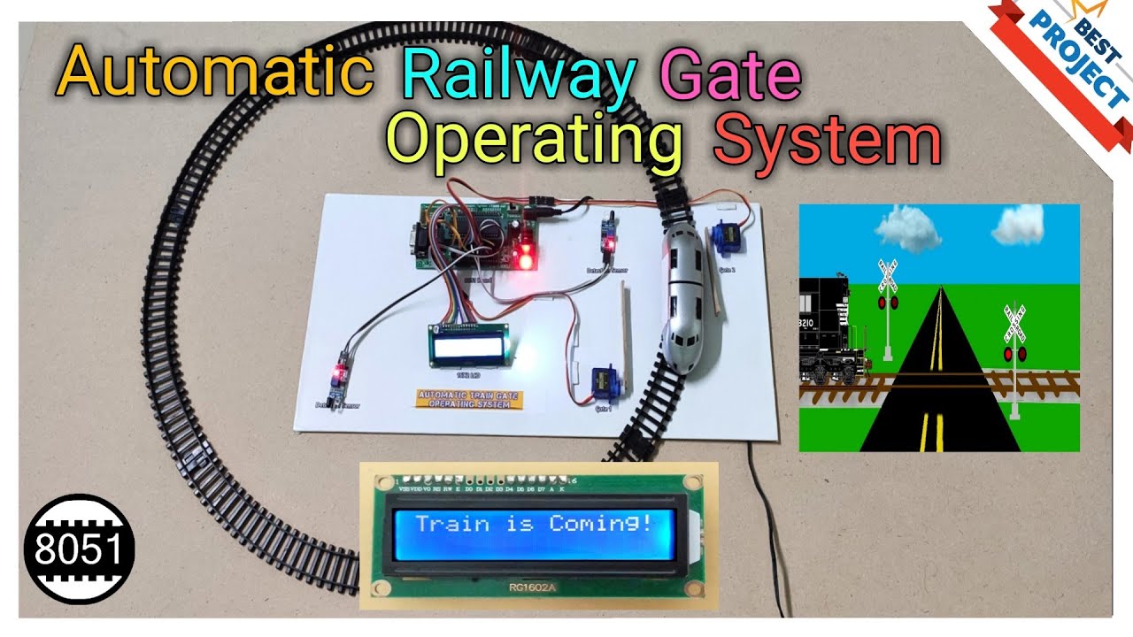 32 Automatic Railway Gate Operating System Using 8051 Smart