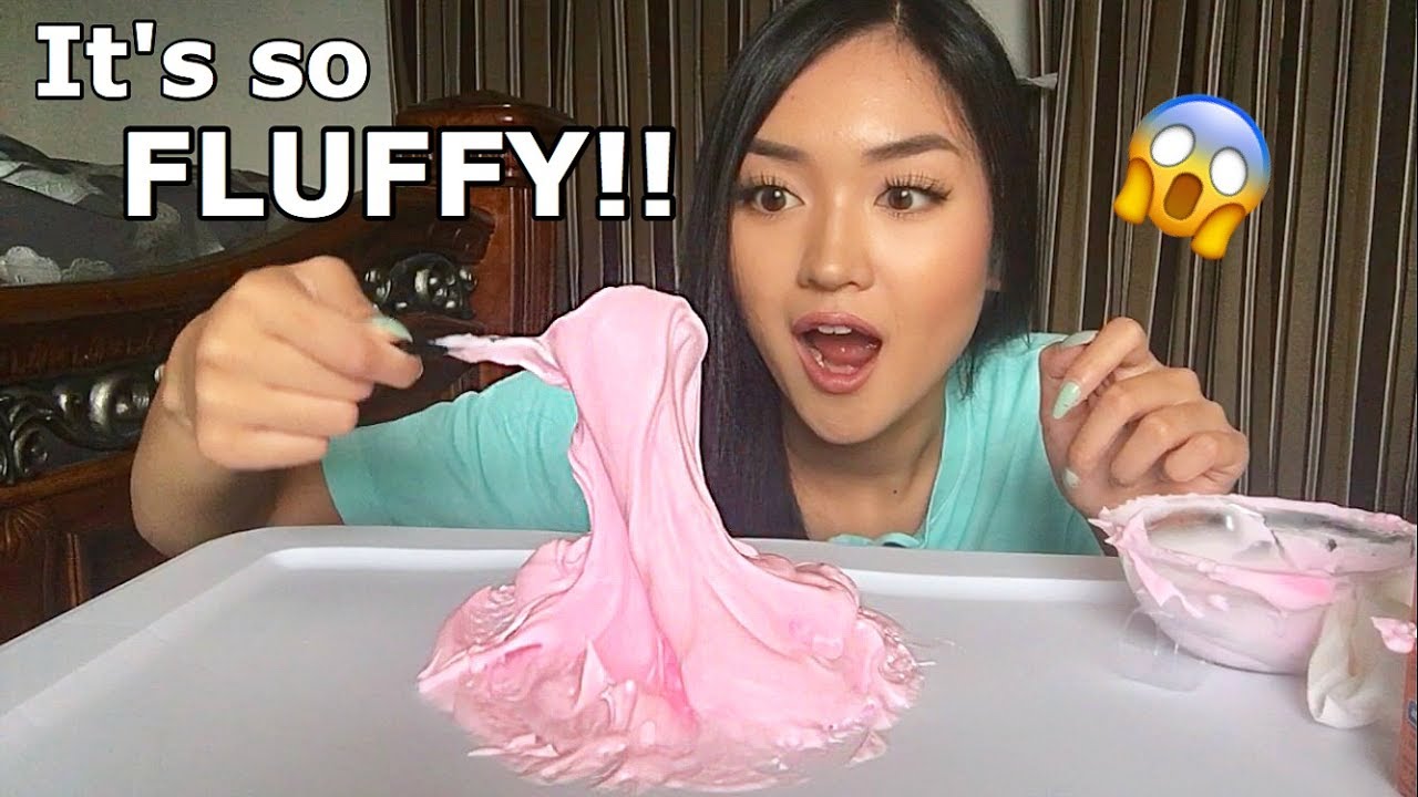 First Time Making Fluffy Slime Youtube