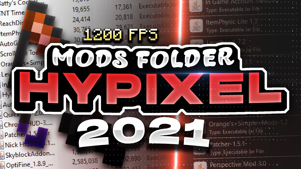 2021 Mods Folder Release 25 1 8 9 Hypixel Pvp Fps Skyblock Mods
