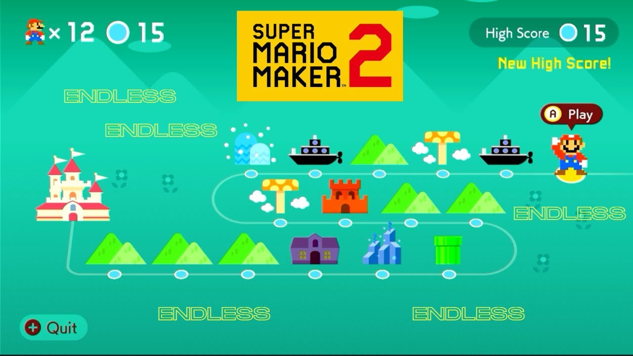 Easy Super Mario Maker 2 Endless Challenge Smm2 Youtube