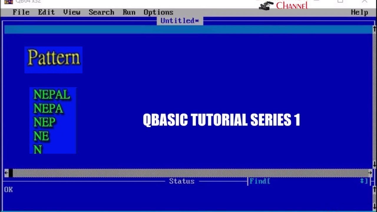 Qbasic String Pattern Nepal Youtube