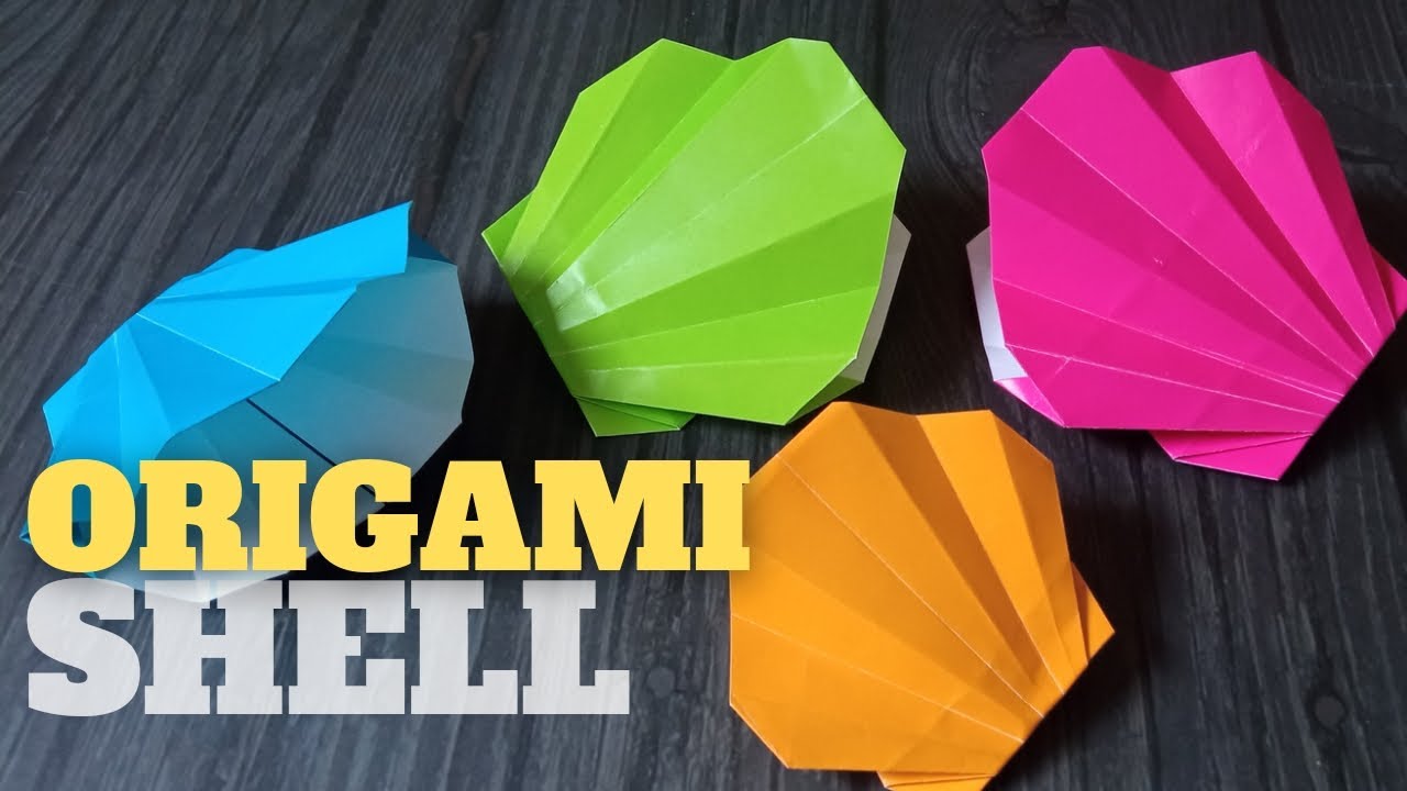 Origami Sea Shell How To Make Origami Clam Shell Origami Easy Youtube