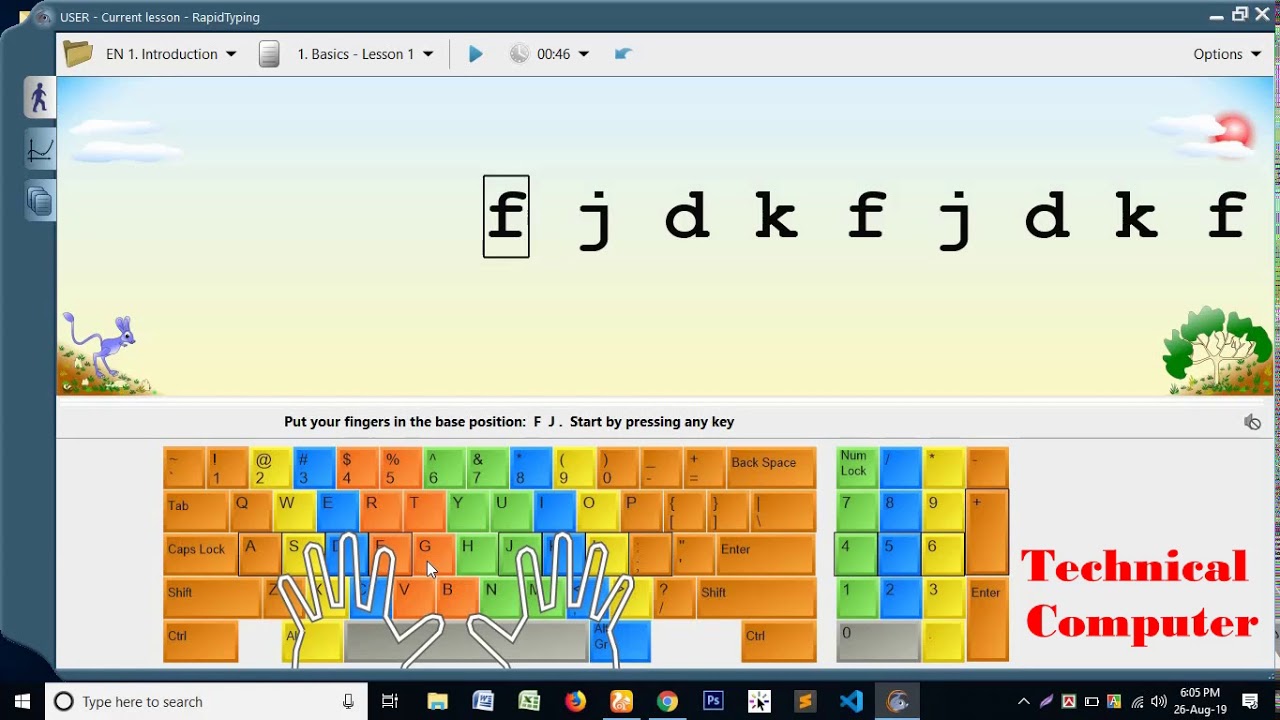 Typing Tutorial Softwares Naxrere