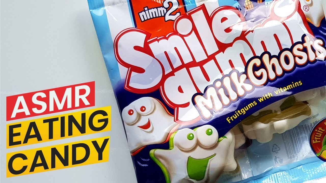 Asmr Eating Candy Smile Gummi Milk Ghost No Talking Asmr