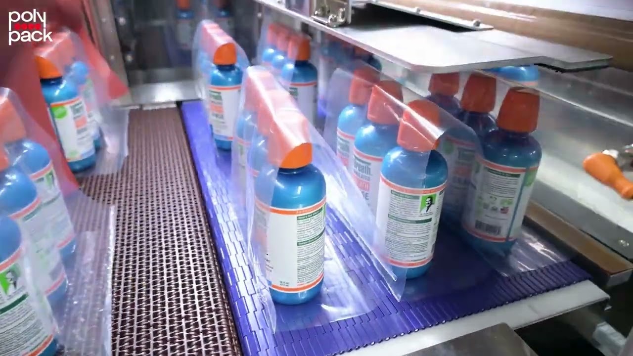 Polypack S Shrink Wrap Machine Ideal For Packaging Mouthwash Multipacks
