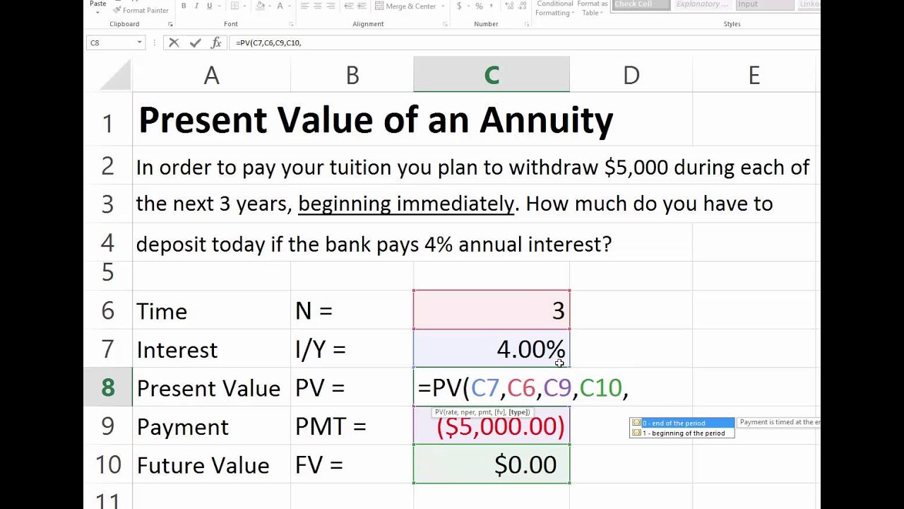 Annuity Table Present Value Of Future Payments Cabinets Matttroy