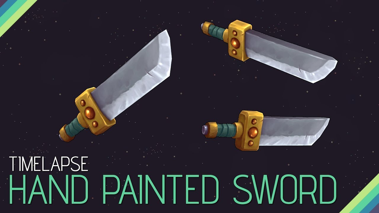 Hand Painted Sword Time Lapse Youtube