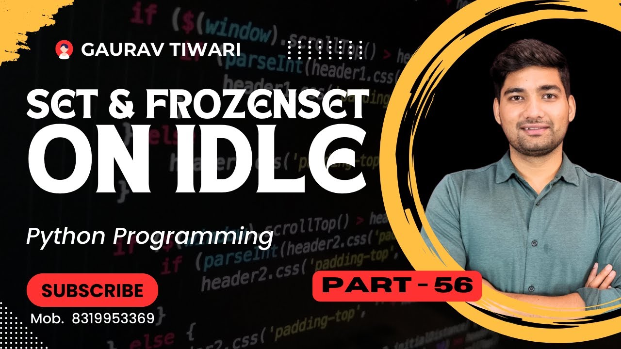 Set And Frozenset On Idle Youtube