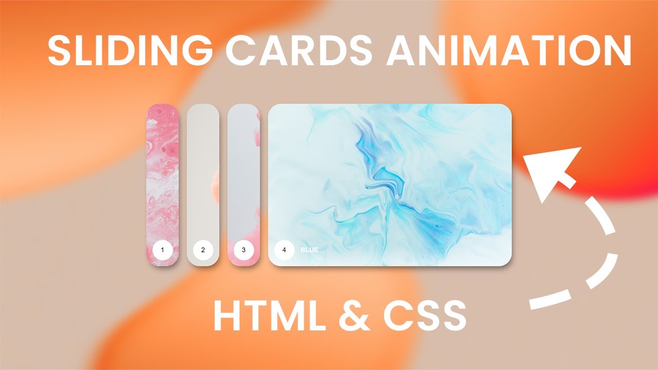 Create Animated Css Cards Html Css Tutorial Youtube