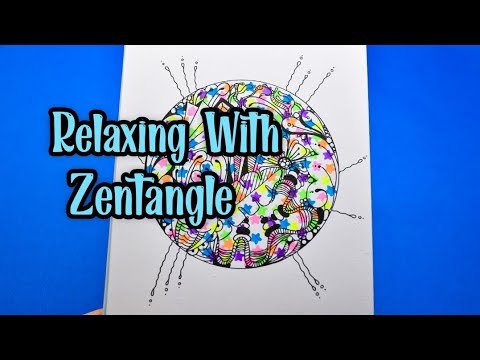 Relaxing With Zentangle Part 7 How To Draw Zentangle Youtube