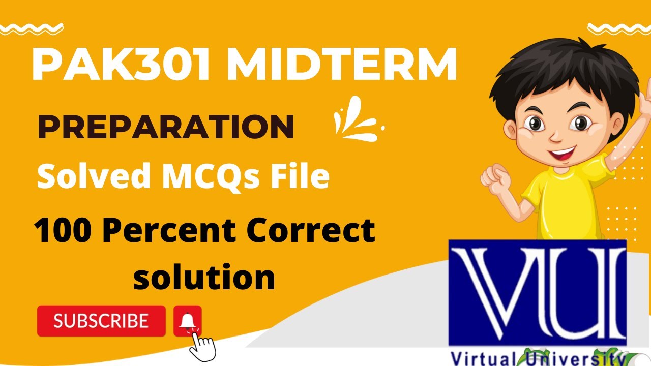 Pak301 Midterm Preparation Pak301 Midterm Solved Mcqs Virtual