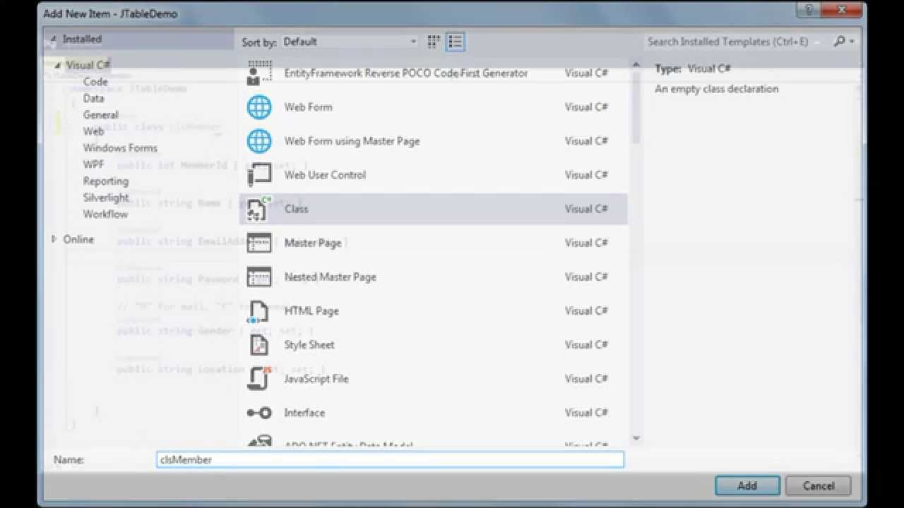 Jtabledemo Jtable Beginner Tutorials Youtube