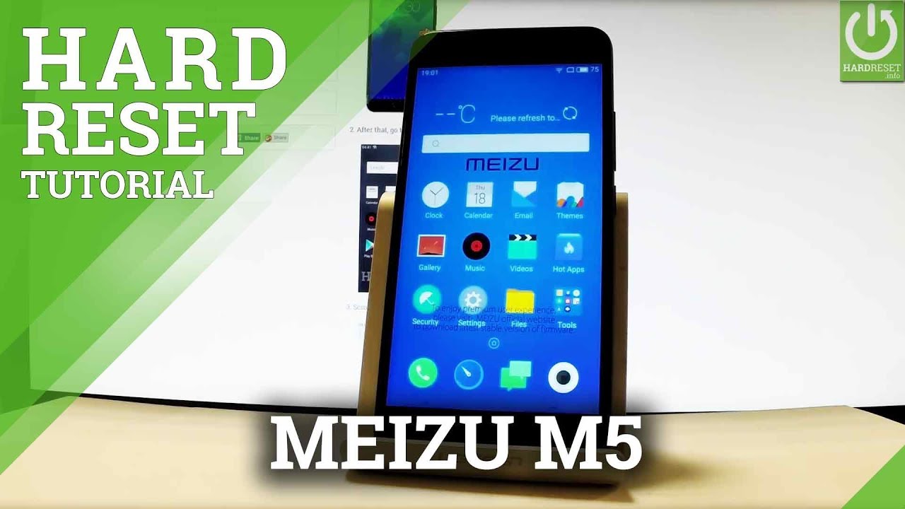 Meizu M5 Hard Reset Hardware Keys Method Format Youtube