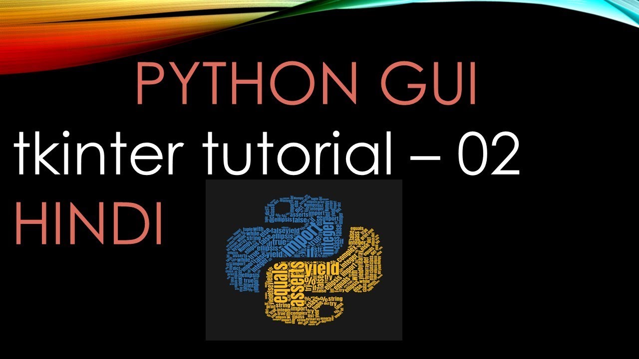 Python Gui Tutorial 02 Label Youtube