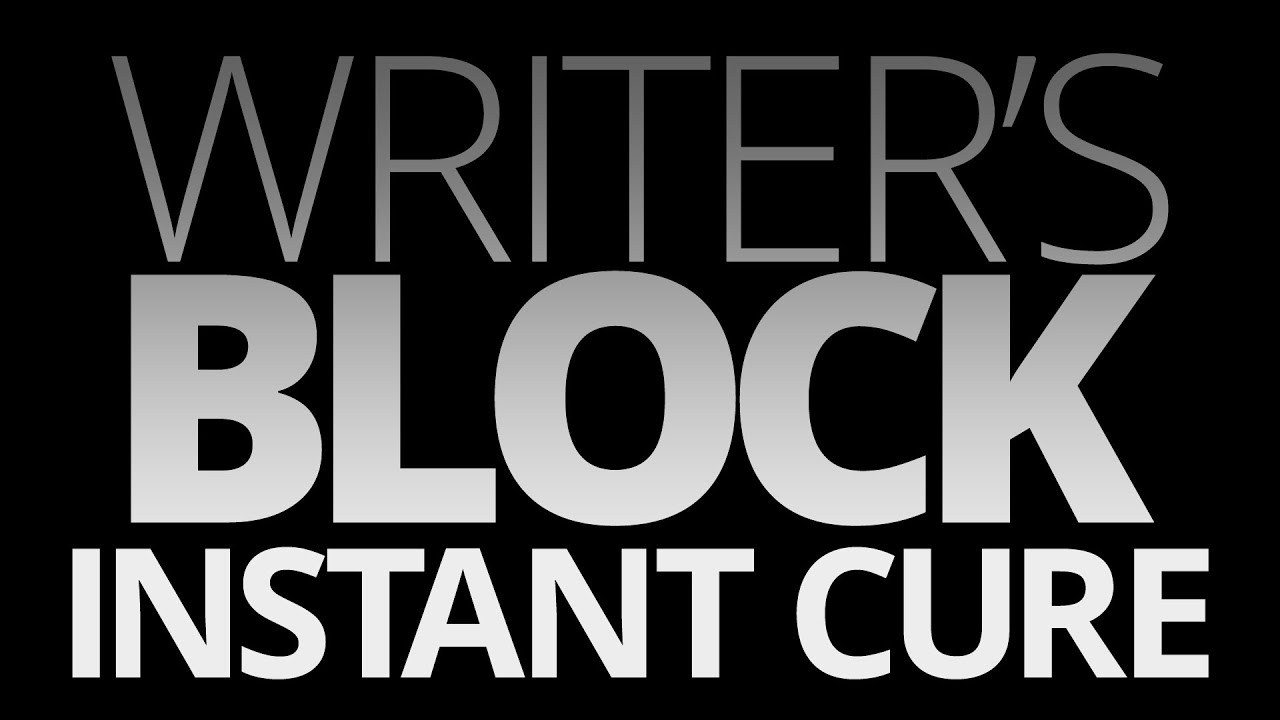 Writer S Block Instant Cure Youtube