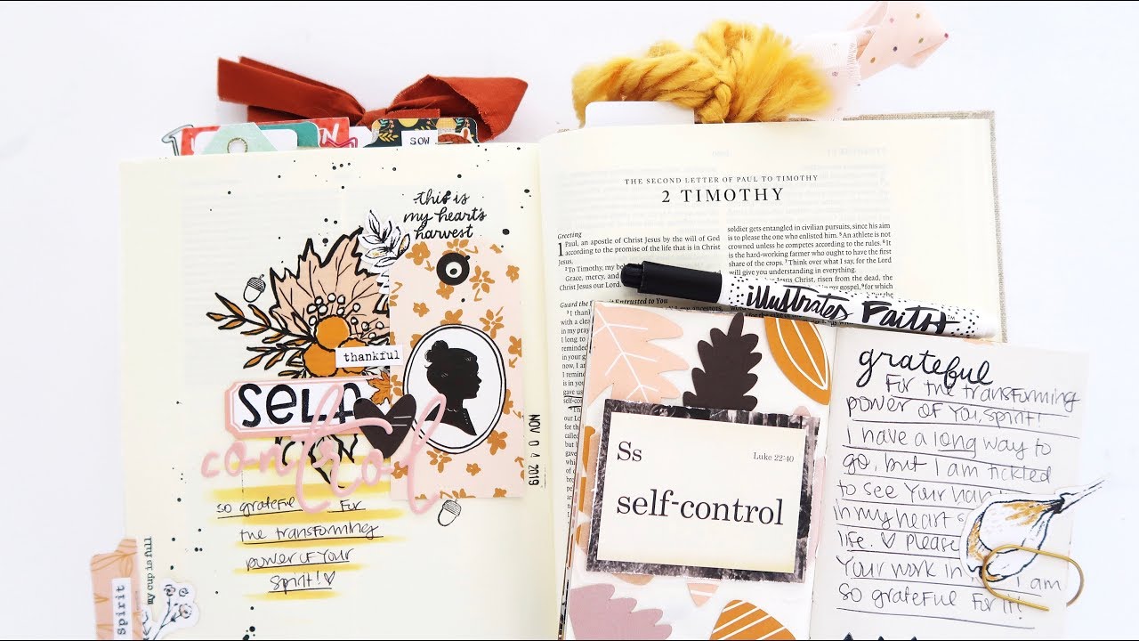 Gratitude Documented Bible Journaling Process Video Day 4 Youtube