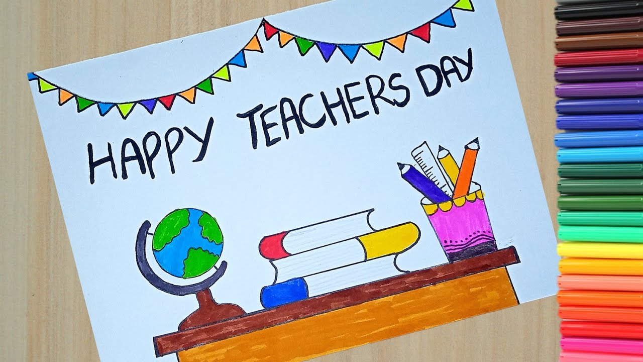 Teachers Day Special Drawing Teacher S Day Easy Poster Drawing